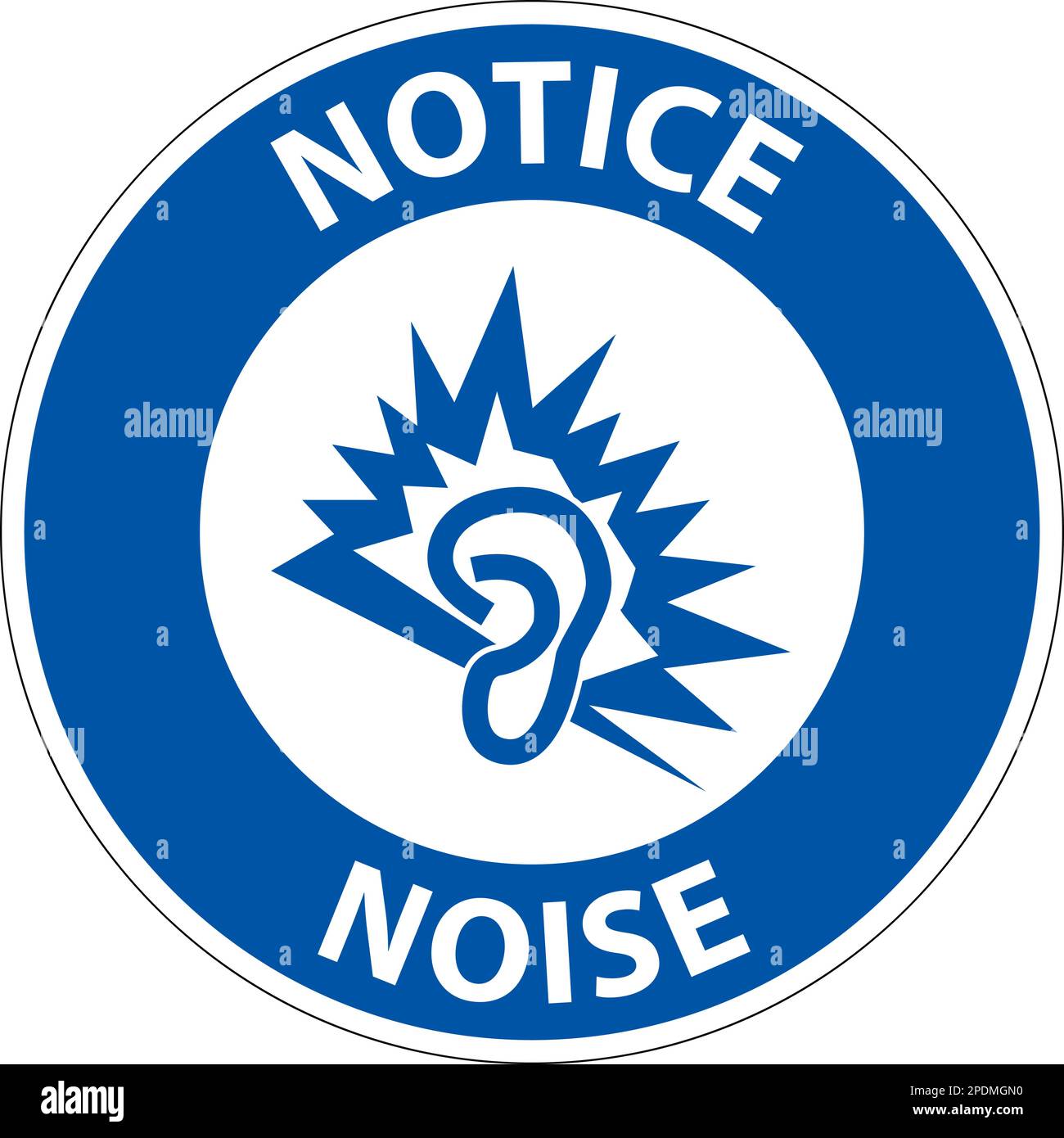 Notice Noise Symbol Sign On White Background Stock Vector Image & Art ...