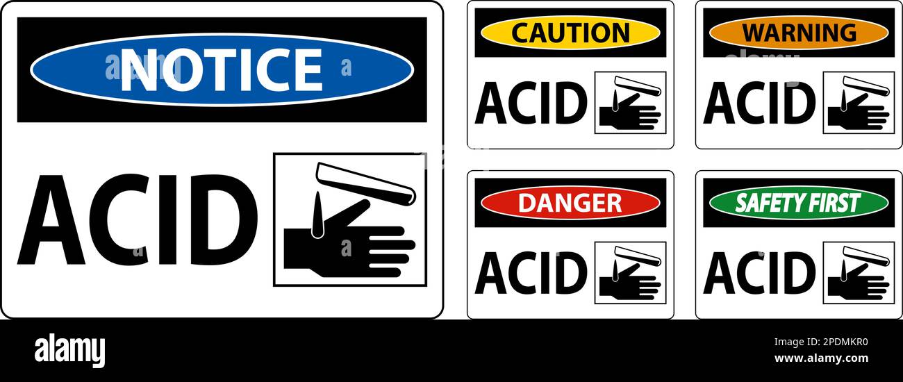 Danger acid sign hi-res stock photography and images - Alamy