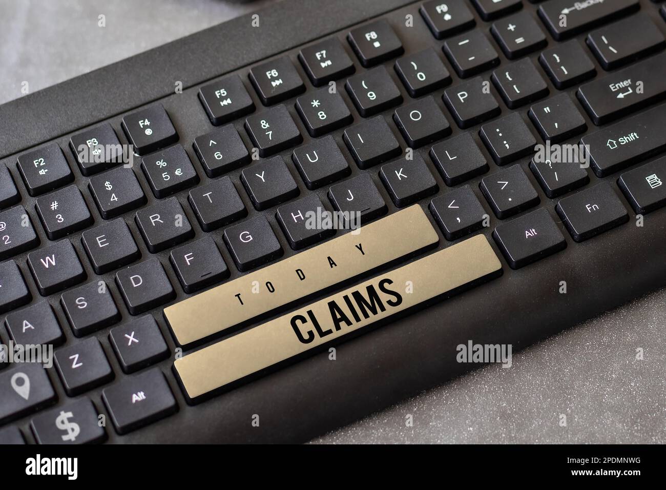 Inspiration showing sign Claims. Word Written on state or assert that ...