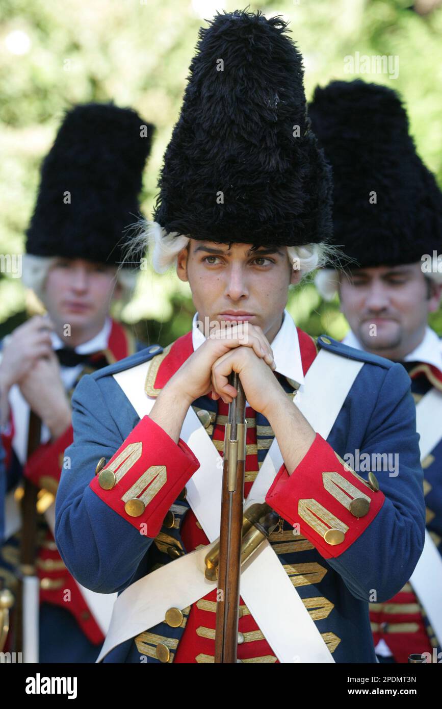 Spanish soldiers are seen dressed in the type of uniforms that were ...
