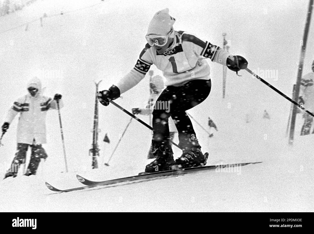 **ADVANCE FOR SUNDAY OCT 23--FILE **USA's Barbara Ann Cochran skiis to ...
