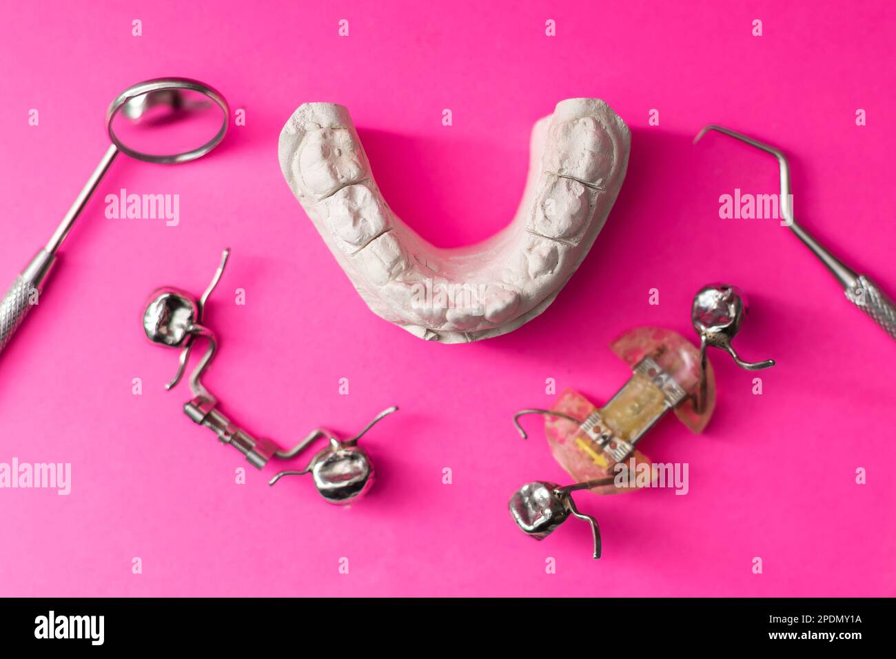 Dental casting gypsum model plaster cast stomatologic human jaws ...