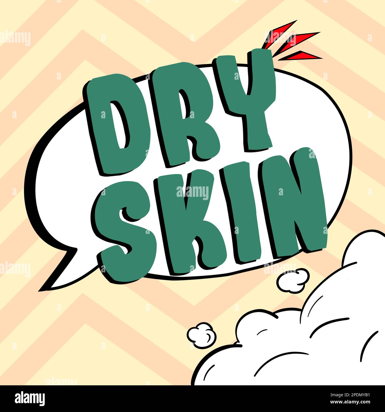 Hand writing sign Dry Skin. Internet Concept uncomfortable condition ...