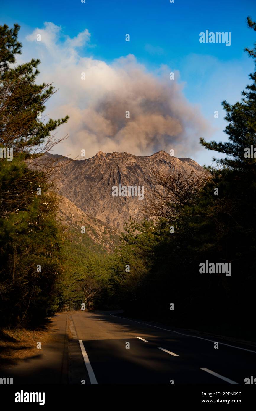 Sakurajima, Kagoshima Prefecture, Japan. 14th Mar, 2023. The ...