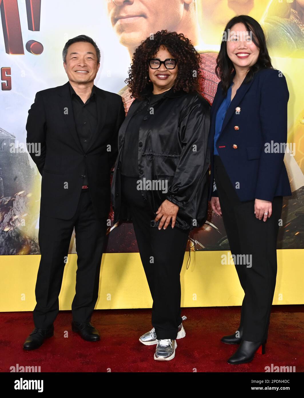 Westwood, CA. 14/03/2023, Jim Lee, Pam Lifford and Anne Depies arriving ...