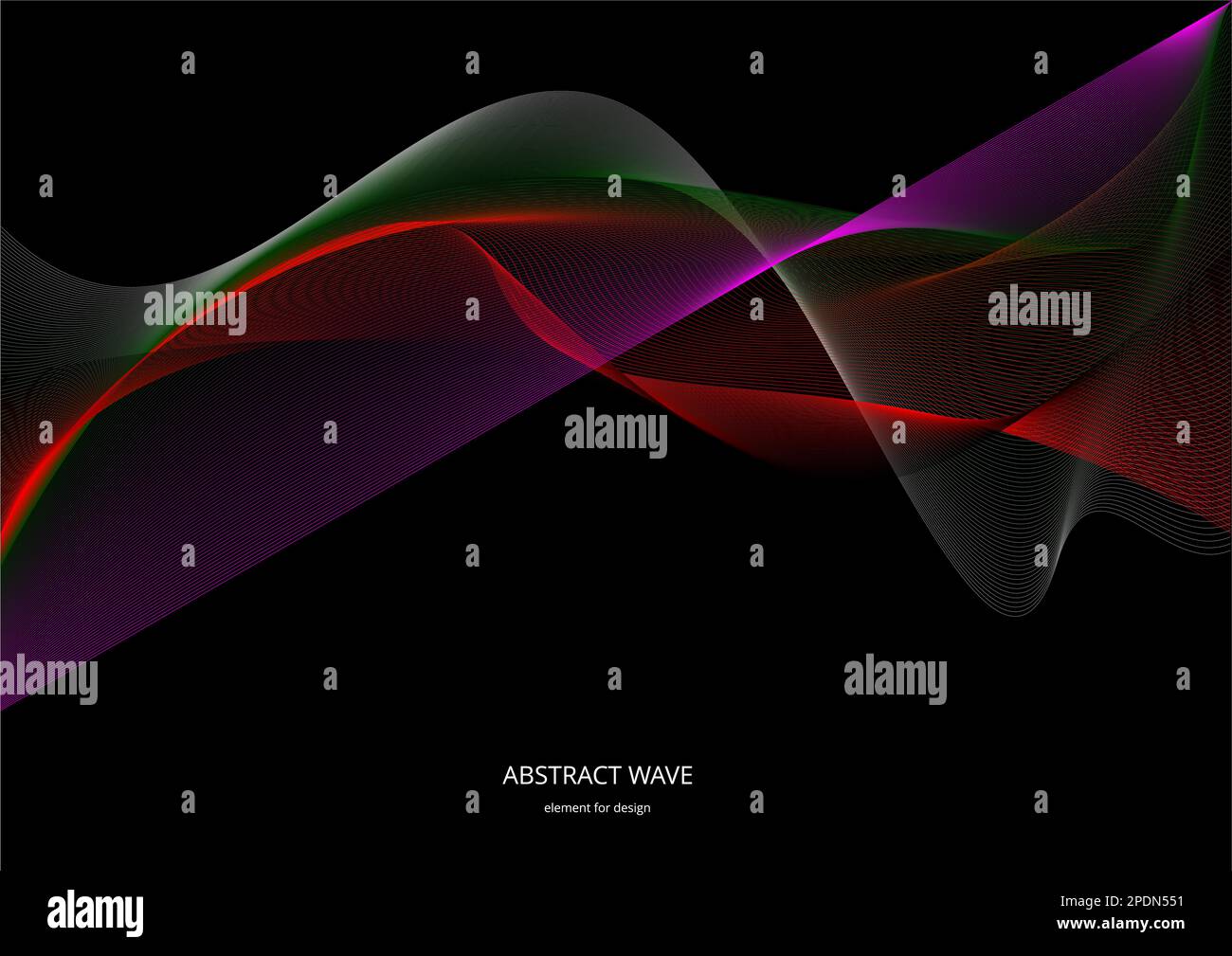 Abstract wave background. Color Vector illustration Stock Vector Image ...