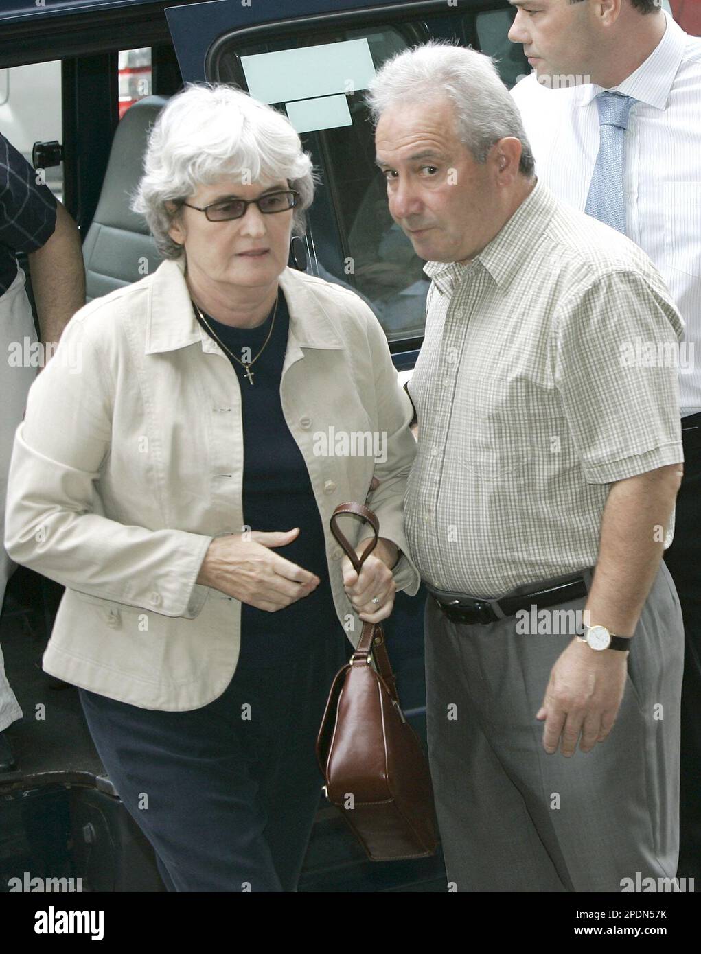 Joan left and Luciano Falconio, the parents of British backpacker Peter ...
