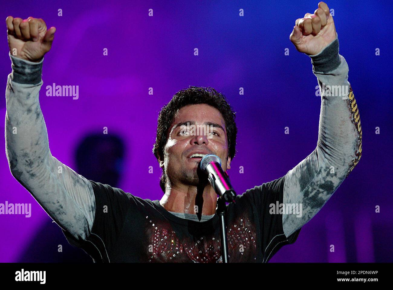 Puerto Rican singer Chayanne, performs at the President of Latin Music ...