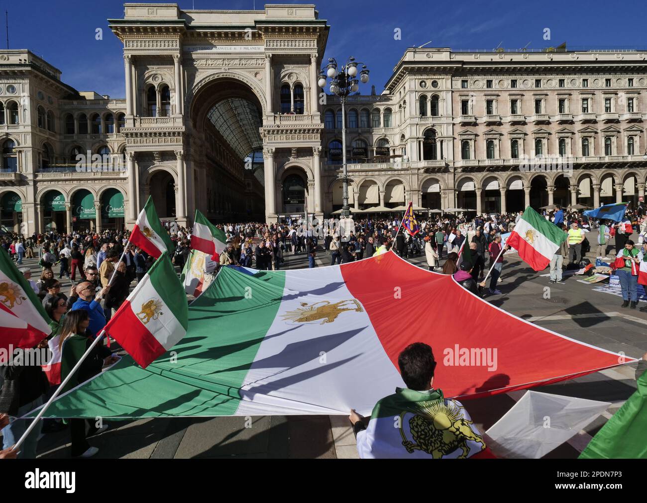 Protest by the Iranian community in dome square for women's rights and ...