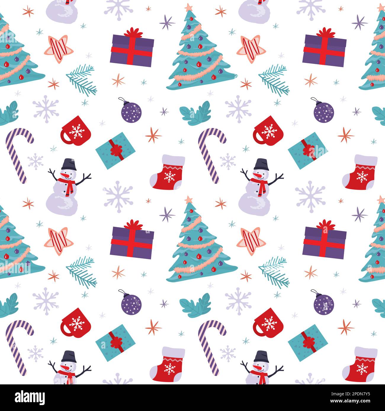 Seamless background kids gifts Cut Out Stock Images & Pictures - Alamy