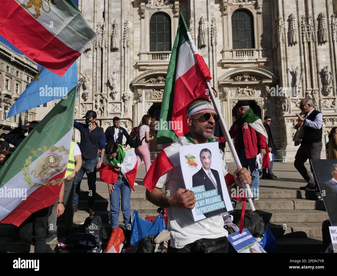 Protest by the Iranian community in dome square for women's rights and ...