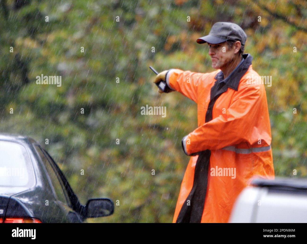 As pouring rain continues, Dublin, New Hampshire Fire Chief Tom ...