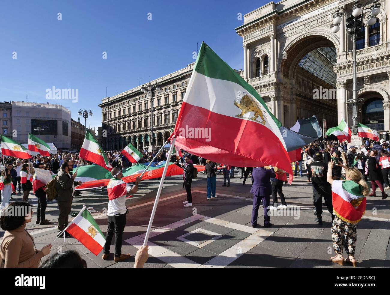 Protest by the Iranian community in dome square for women's rights and ...