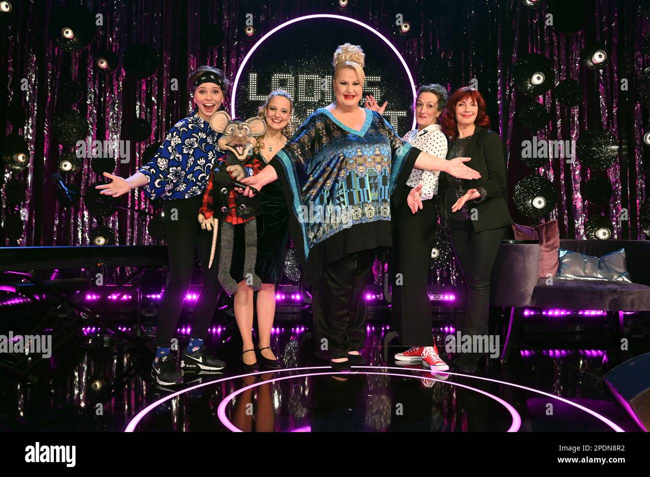 Cologne, Germany. 14th Mar, 2023. Curemy, l-r, Murzarella with doll ...