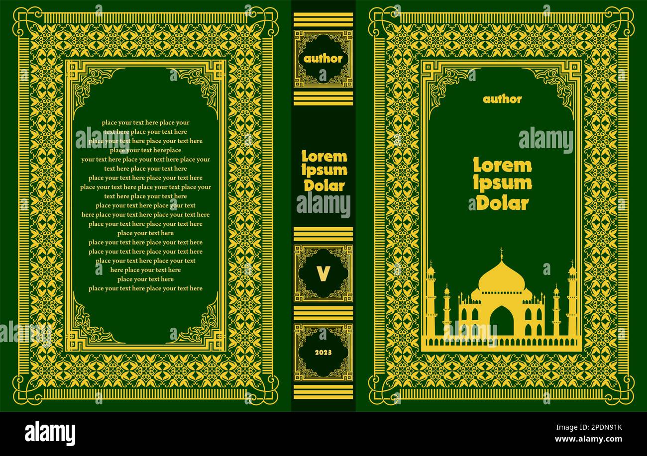 Islamic art book cover Stock Vector Images - Alamy