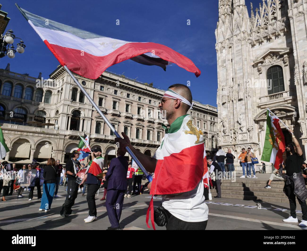 Protest by the Iranian community in dome square for women's rights and ...