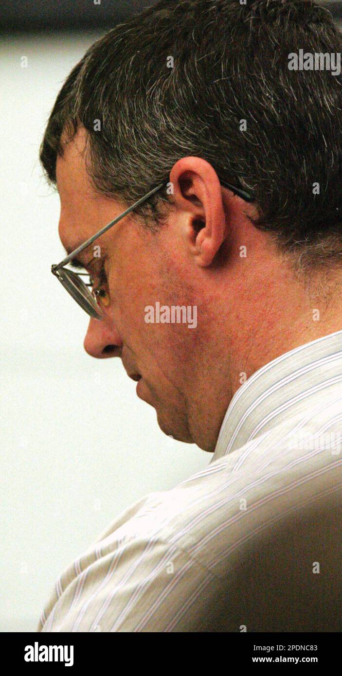 James E. Trimble listens to the 911 emergency call made by Sarah A ...