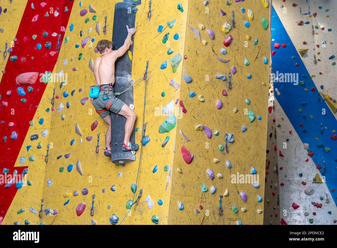 Rock climbers hand holding on hi-res stock photography and images - Alamy