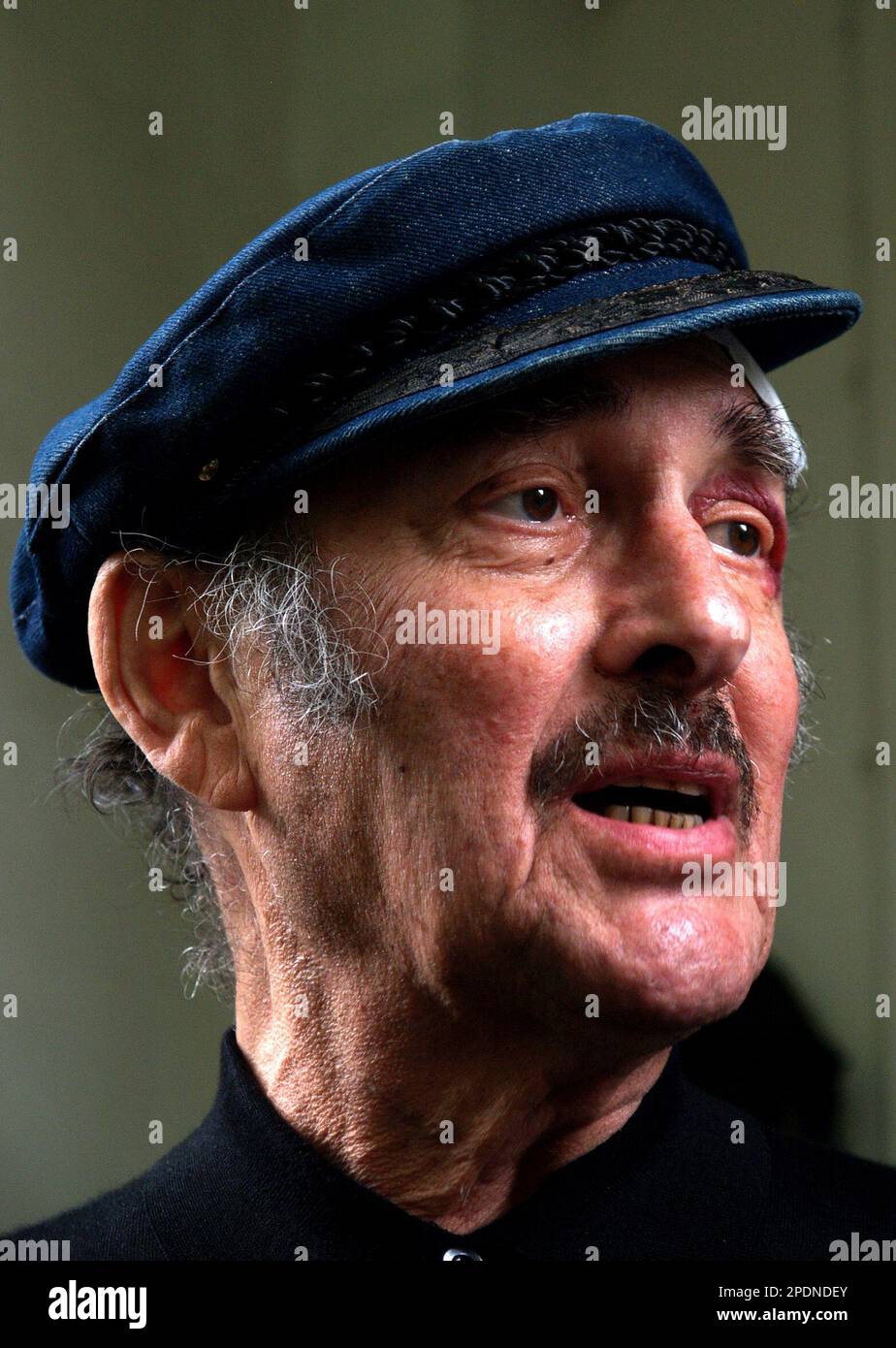 Harold Pinter at his London home, Thursday, Oct.13, 2005. British ...