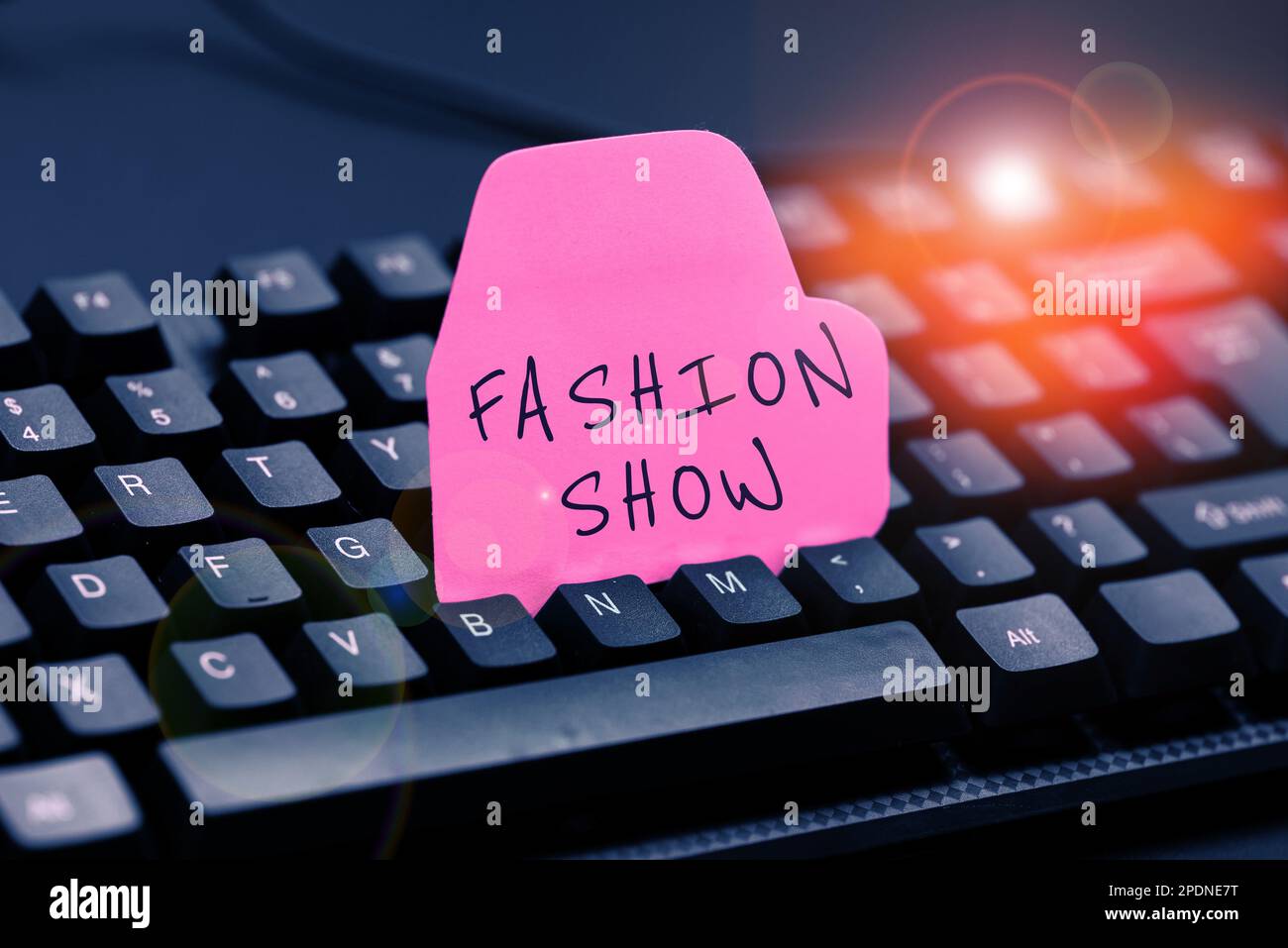 Hand writing sign Fashion Show. Business concept exibition that ...