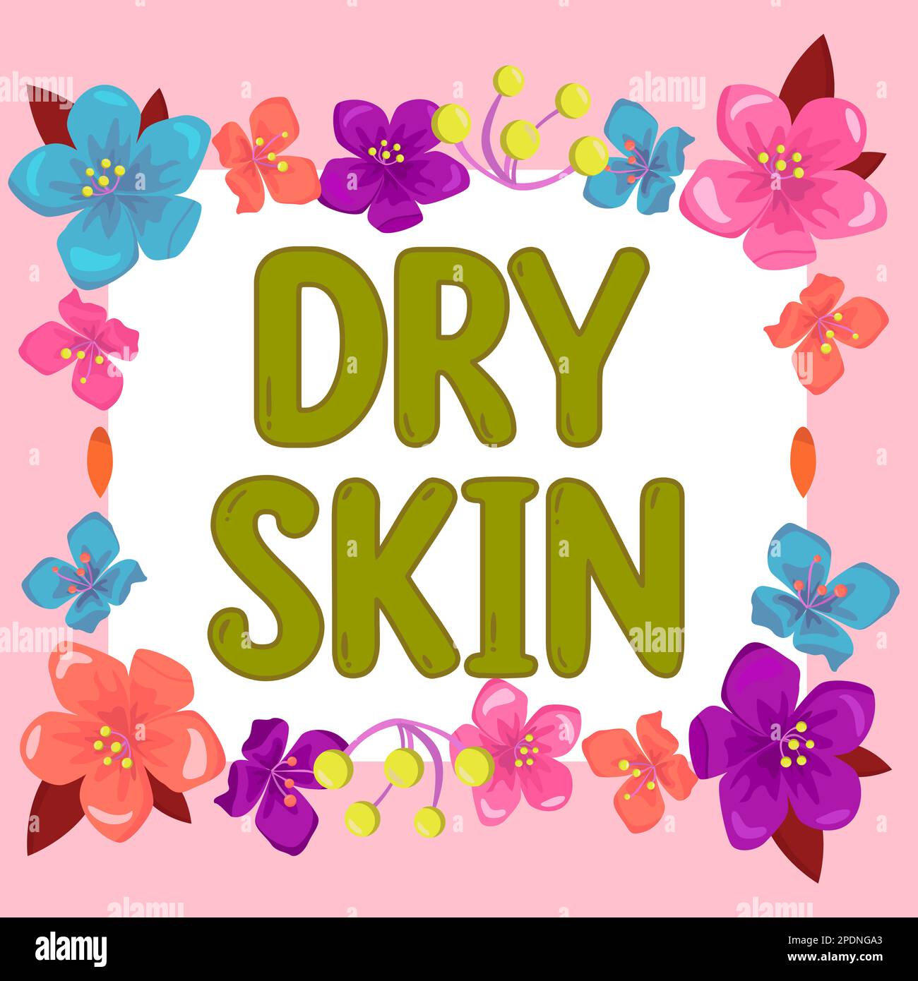 Hand writing sign Dry Skin. Concept meaning uncomfortable condition ...