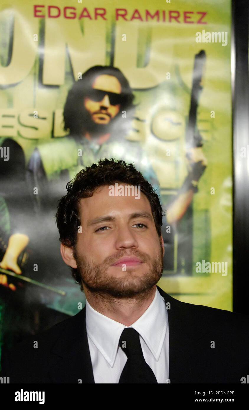 Edgar Ramirez, one of the stars of the new film "Domino," is pictured ...