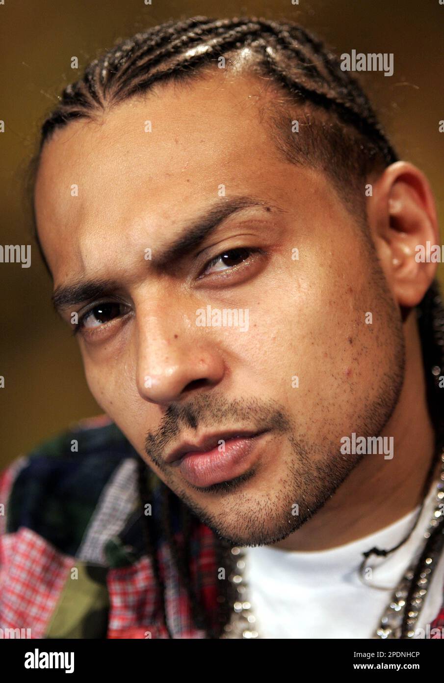 Jamaican musician Sean Paul poses in New York, Tuesday, Oct. 11, 2005 ...