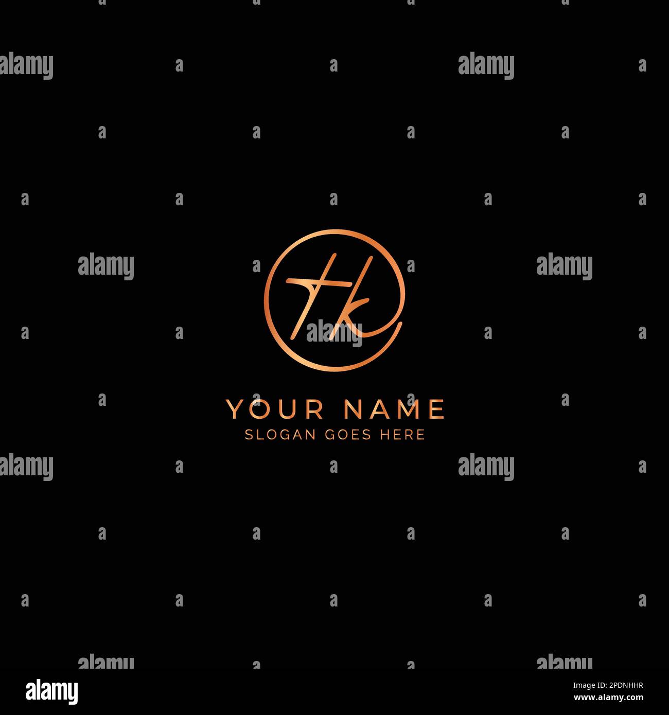 T, K, TK Initial letter handwritten and signature vector logo. Business ...