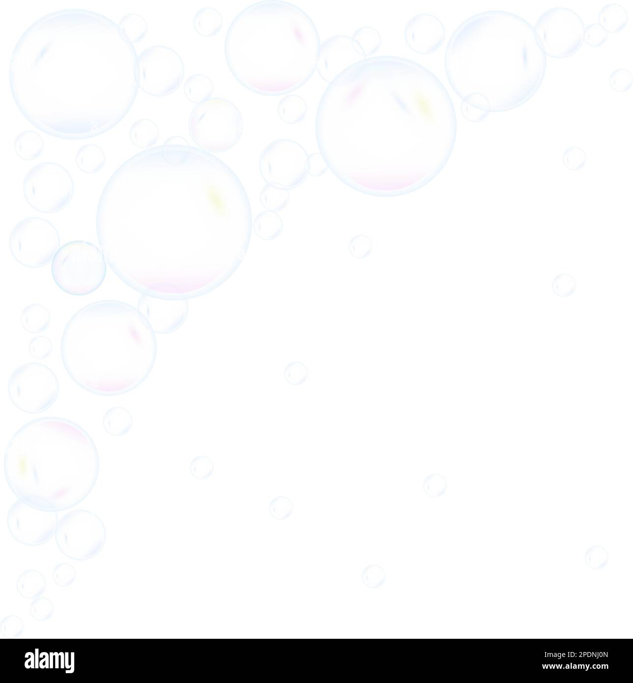 Cute, realistic, fun water bubbles flying randomly Stock Vector Image ...