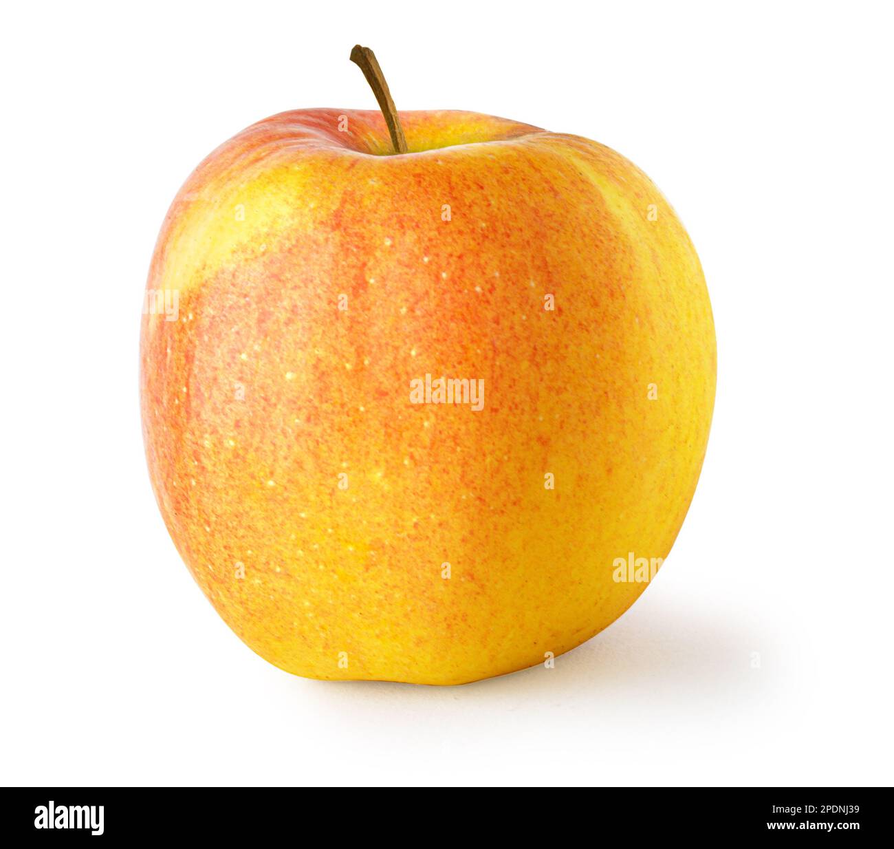 red yellow apple isolated on white background Stock Photo - Alamy