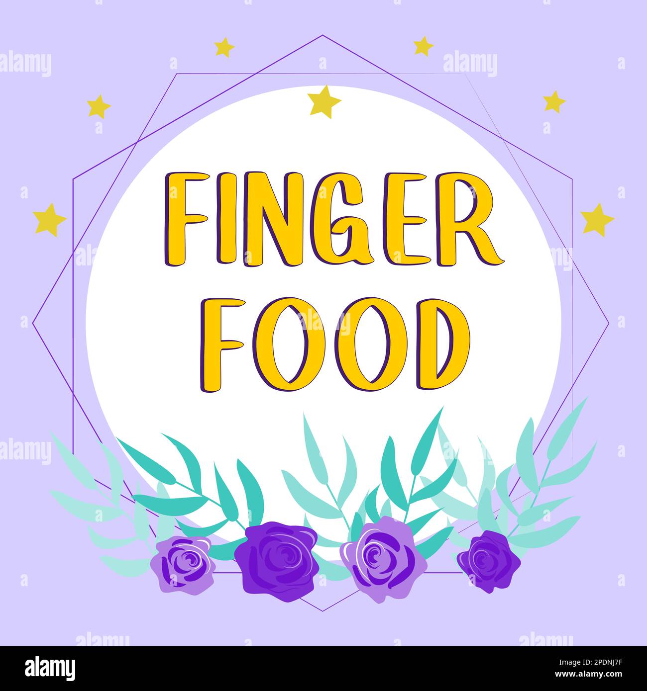 Conceptual display Finger Food. Concept meaning products and digestives ...