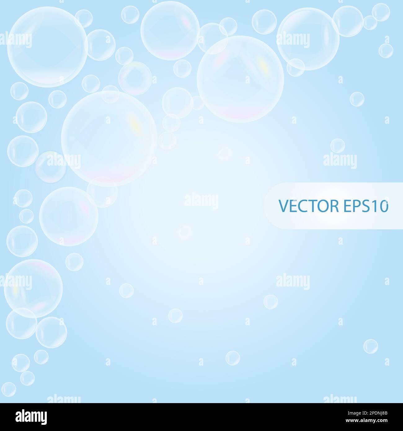 Cute, realistic, fun water bubbles flying randomly Stock Vector Image ...