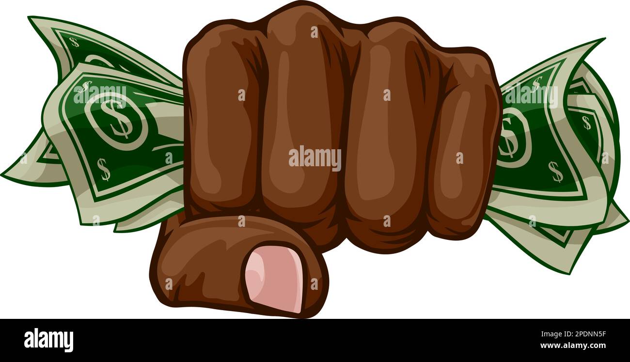 Money Cash Fist Hand Comic Pop Art Cartoon Stock Vector Image & Art - Alamy