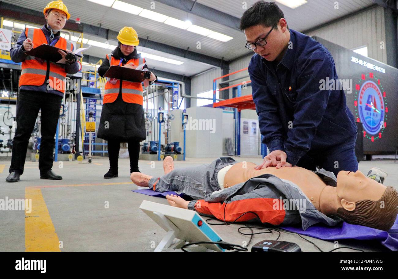 QINHUANGDAO, CHINA - MARCH 15, 2023 - Participants participate in a ...