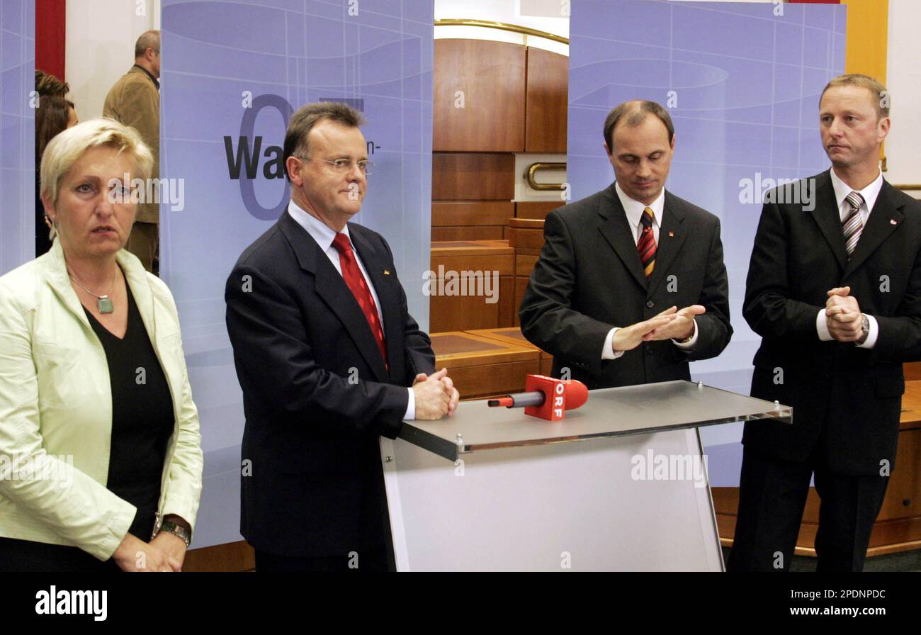 Die Spitzenkandidatiin der Gruenen Grete Krojer, Landeshauptmann Hans Niessl, OeVP ...