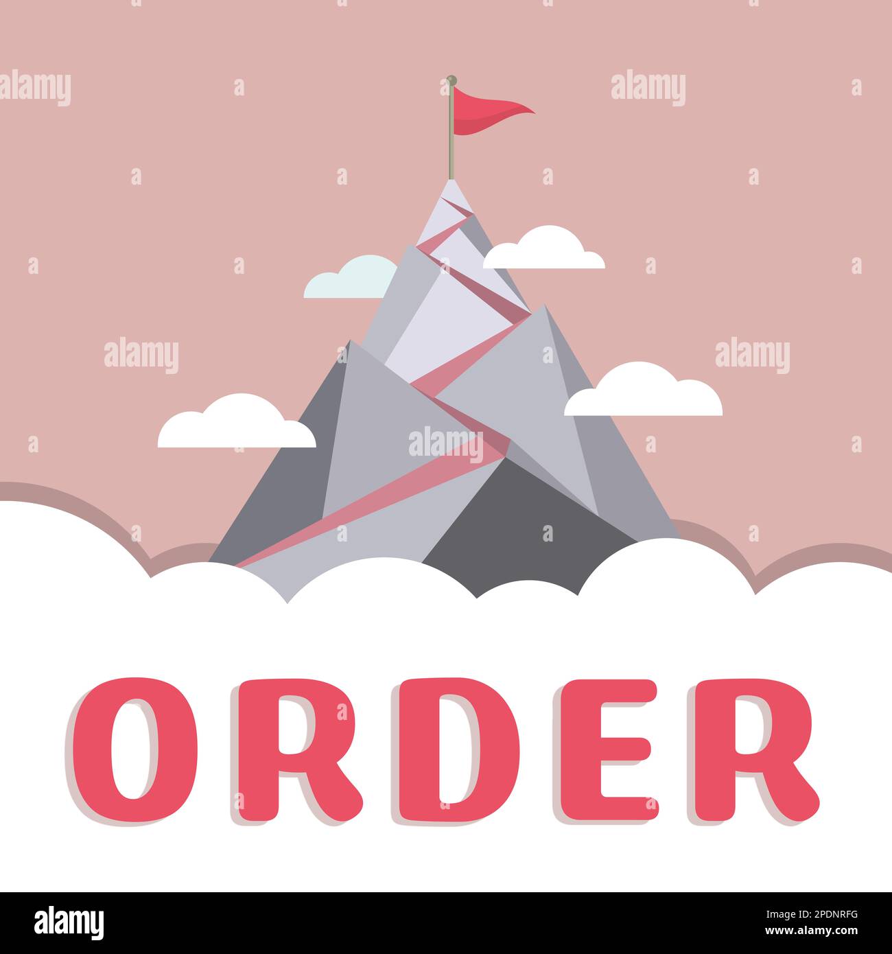 Handwriting text Order. Concept meaning arrangement of people or things ...