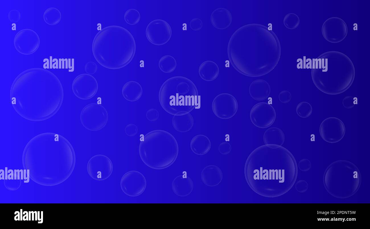 Cute, realistic, fun water bubbles flying randomly Stock Vector Image ...