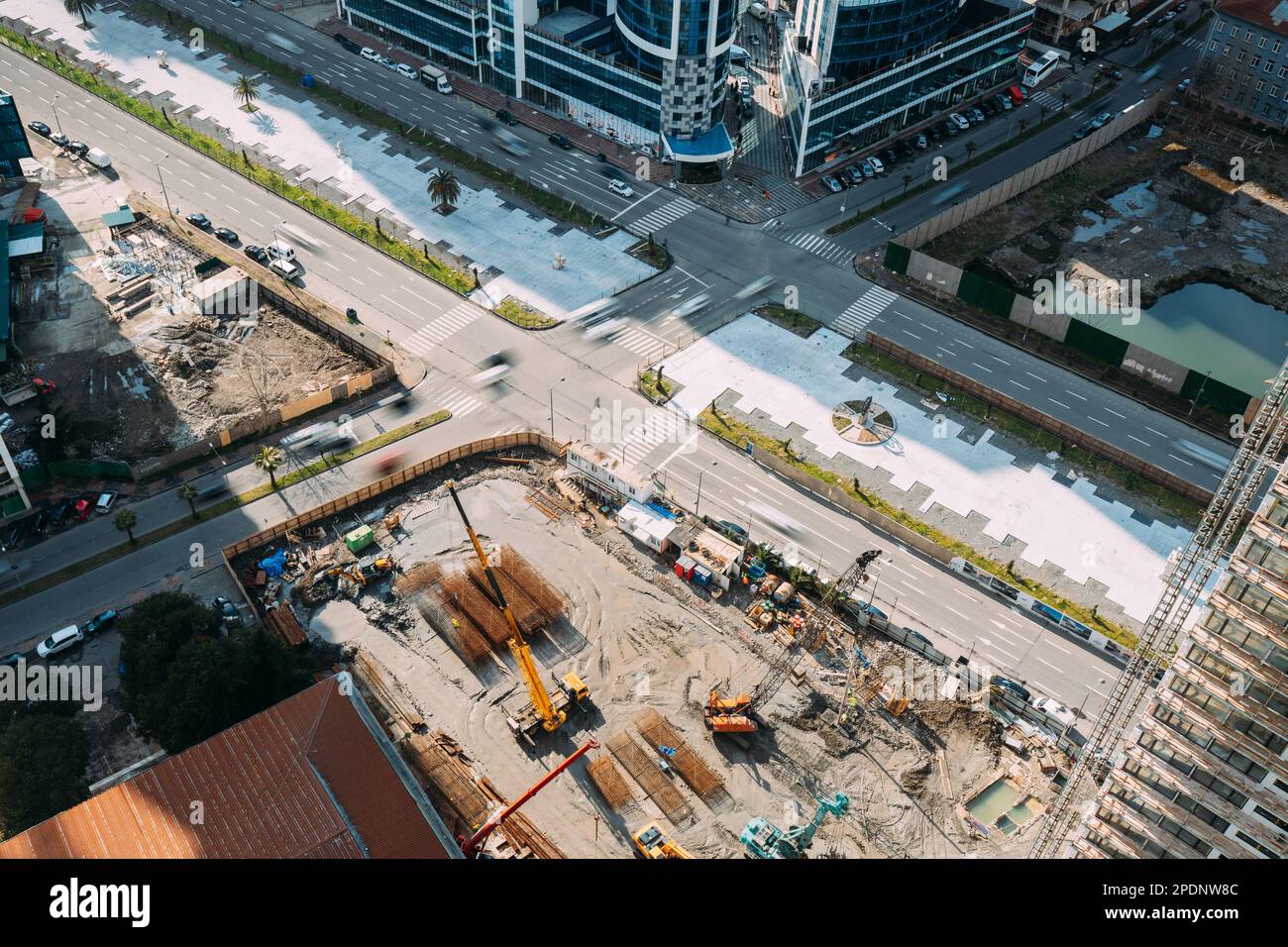 Development Multistorey Residential Building construction area ...