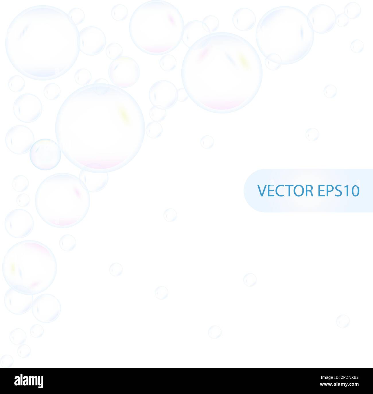 Cute, realistic, fun water bubbles flying randomly Stock Vector Image ...