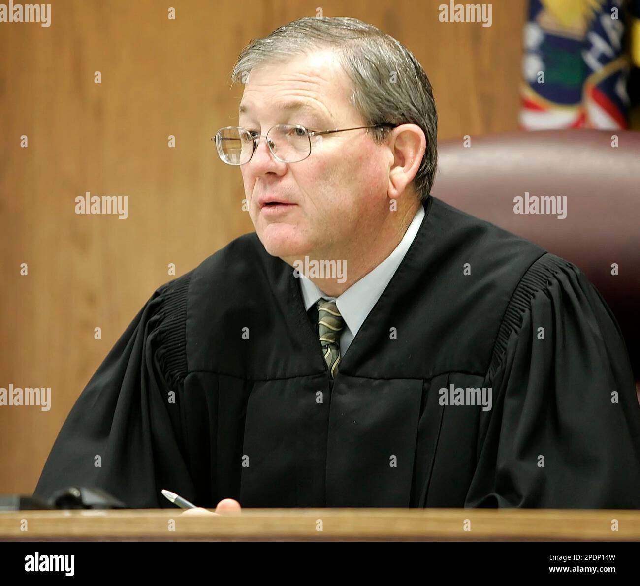 4th District Judge Anthony Schofield listens to arguments in the Ron ...