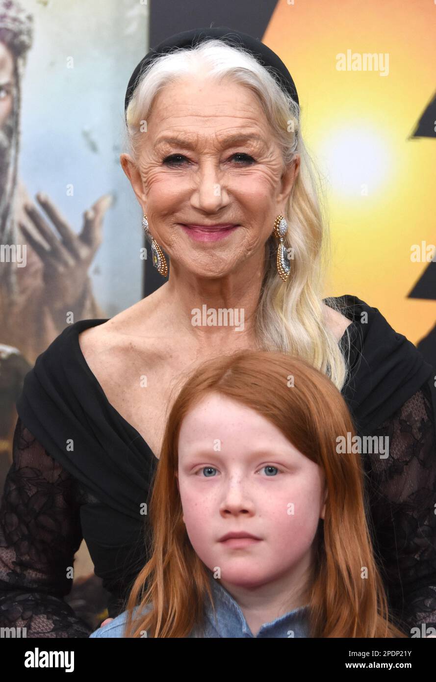 Los Angeles, California, USA 14th March 2023 Actress Helen Mirren and ...