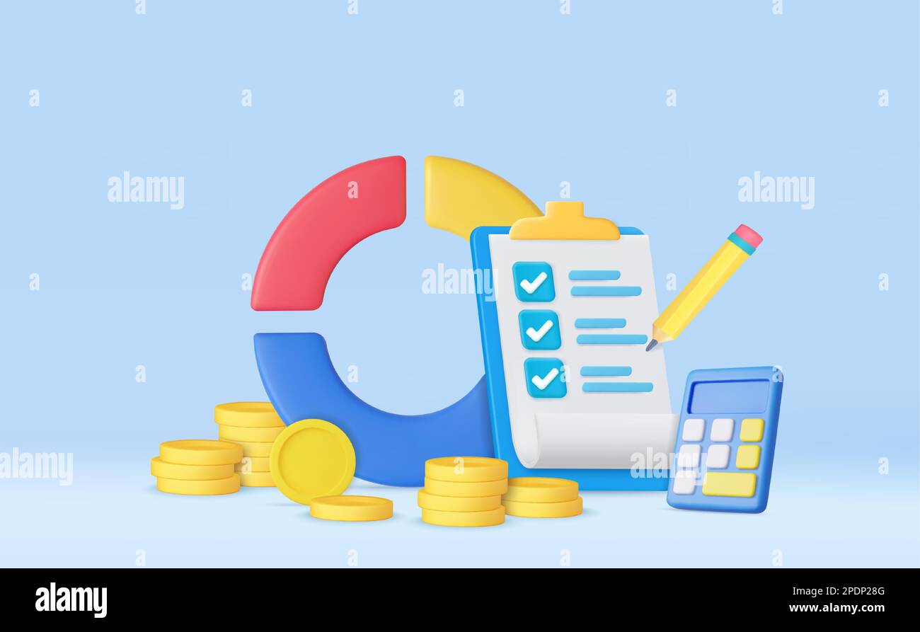 3d Financial graph economics analytics Stock Vector Image & Art - Alamy