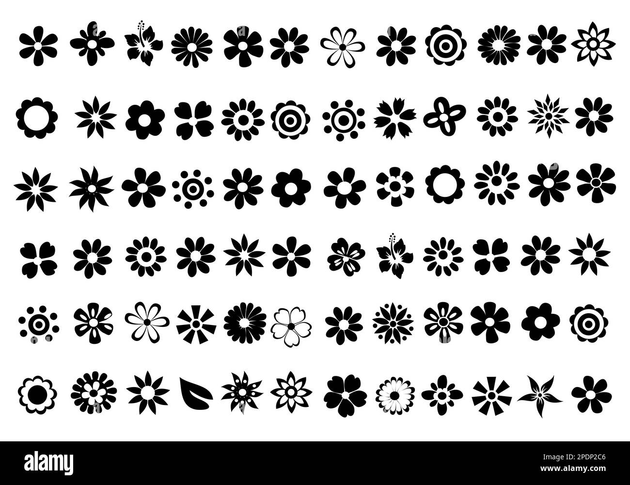 colorful spring flowers vector illustration Stock Vector Image & Art ...