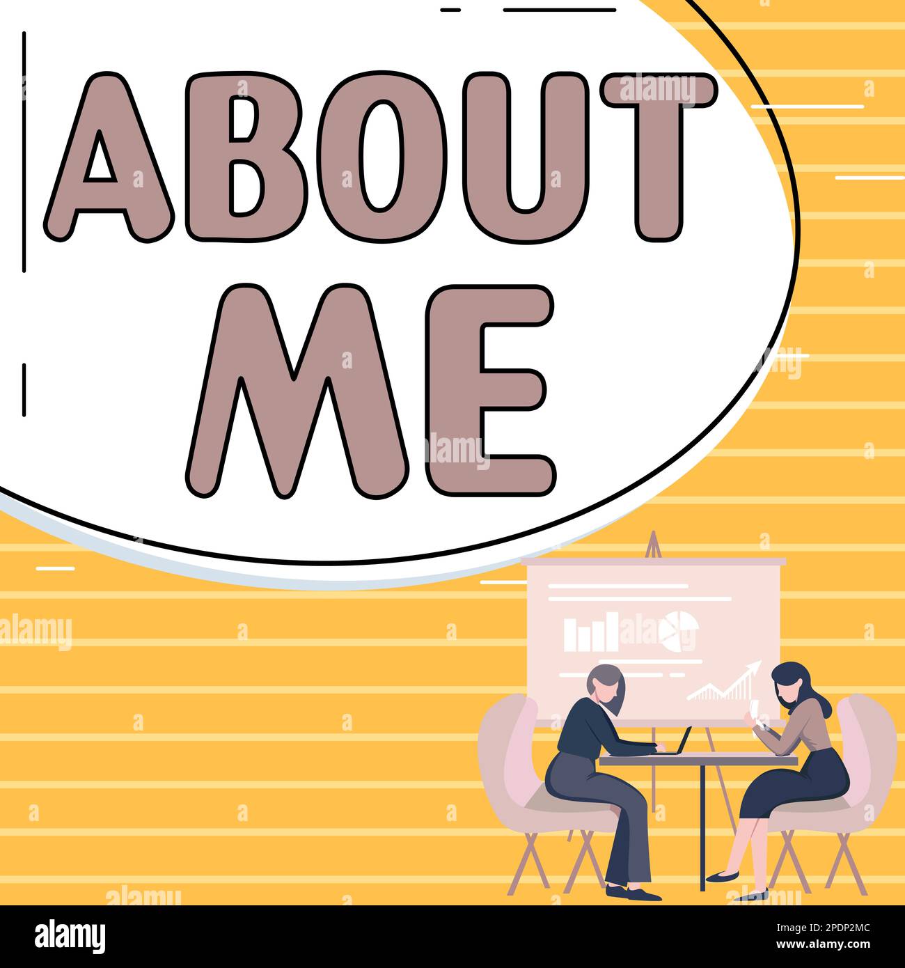 Sign displaying About Me. Business showcase My Personal Characteristics ...