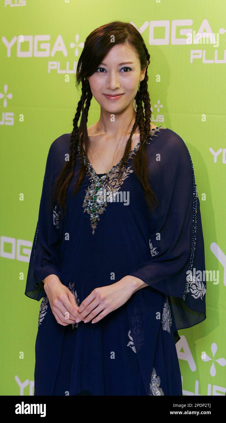 Hong Kong actress-model Michelle Monique Reis poses during an opening ...