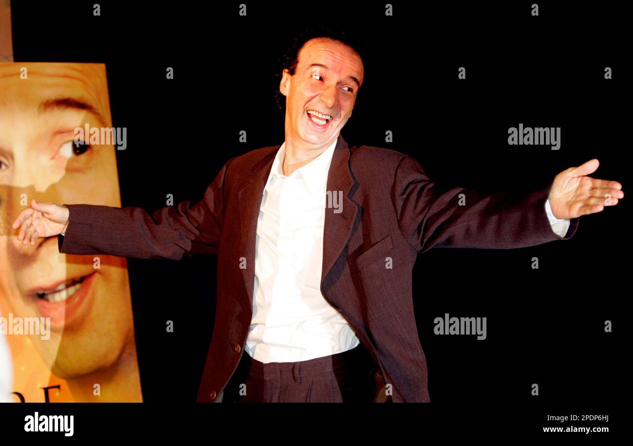 Italian actor and director Roberto Benigni arrives for the presentation ...