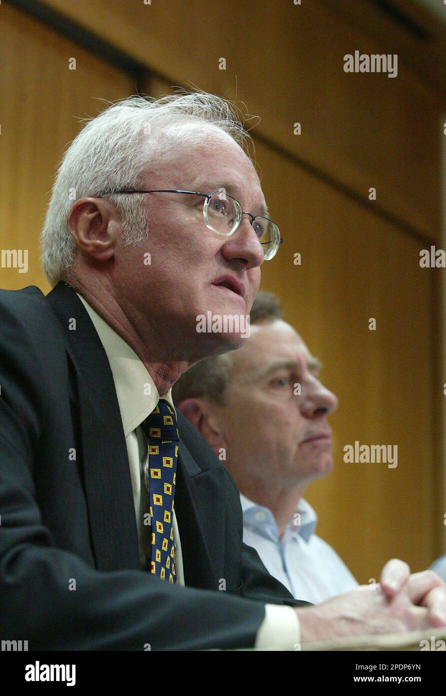 Australian High Commissioner, Miles Kupa, sits with Richard Anicich ...