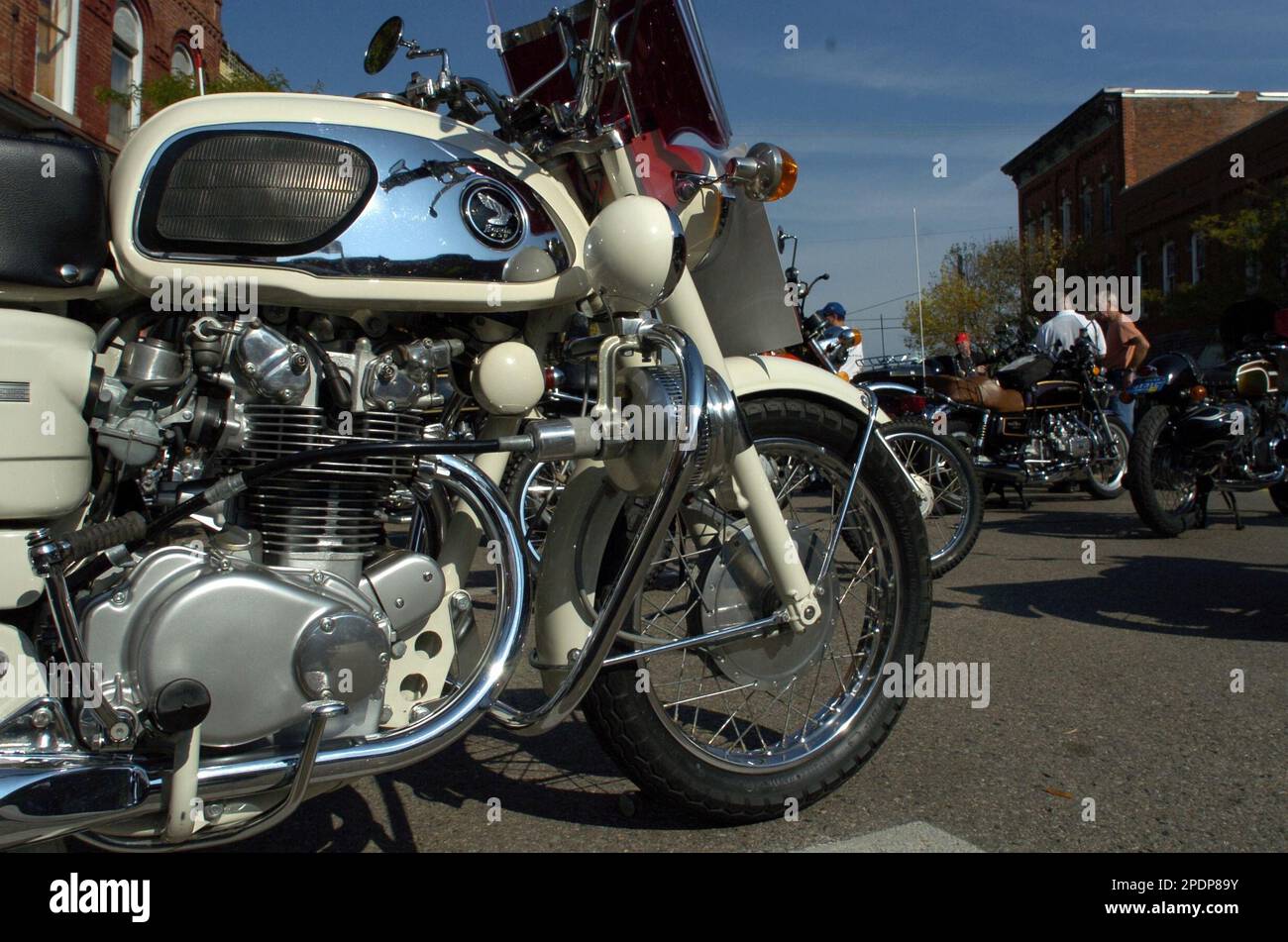 This is a 1967 Honda CB450 Police Special motorcycle restored by Scott ...