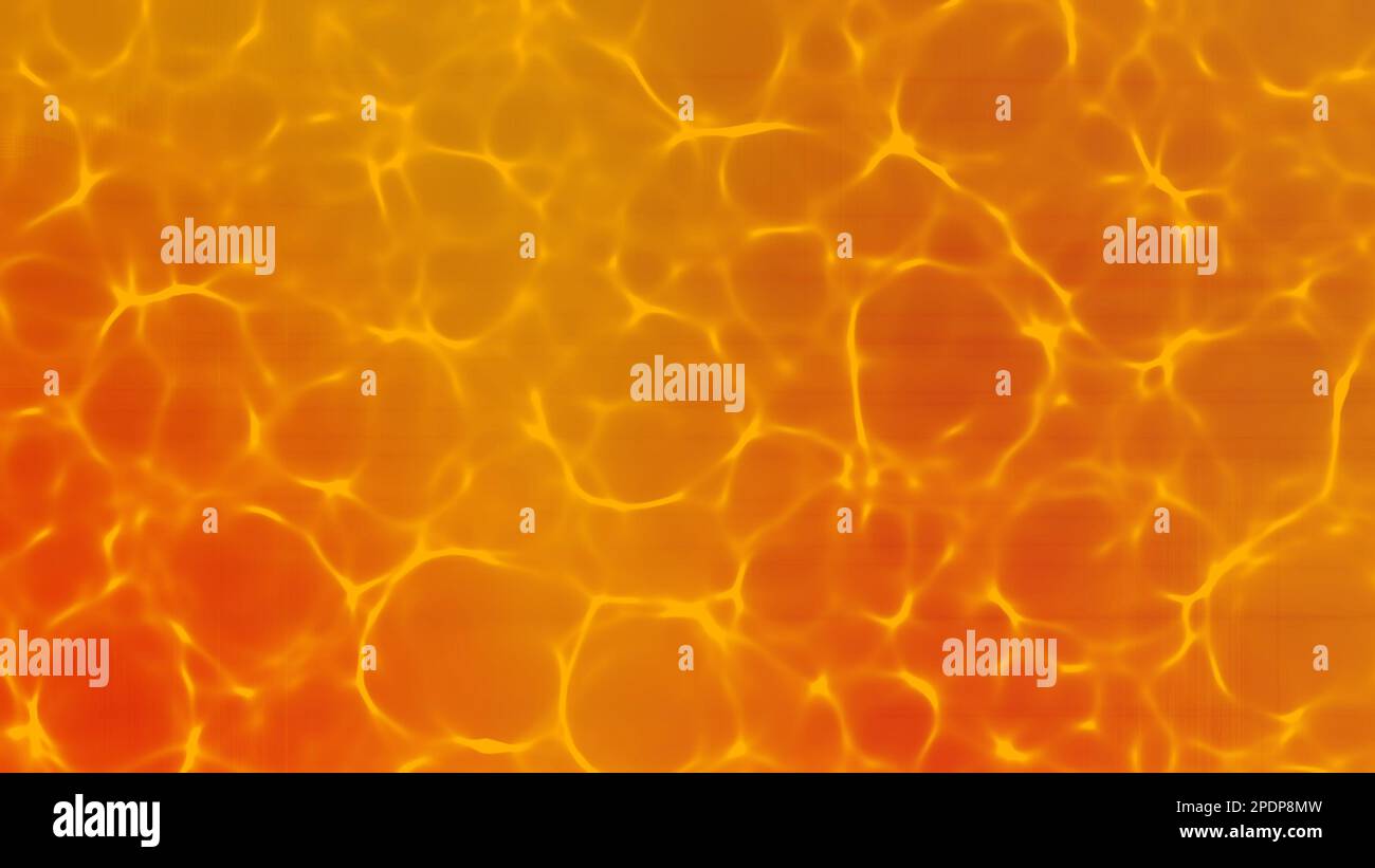 Orange color caustic background. 2D layout illustration Stock Photo - Alamy