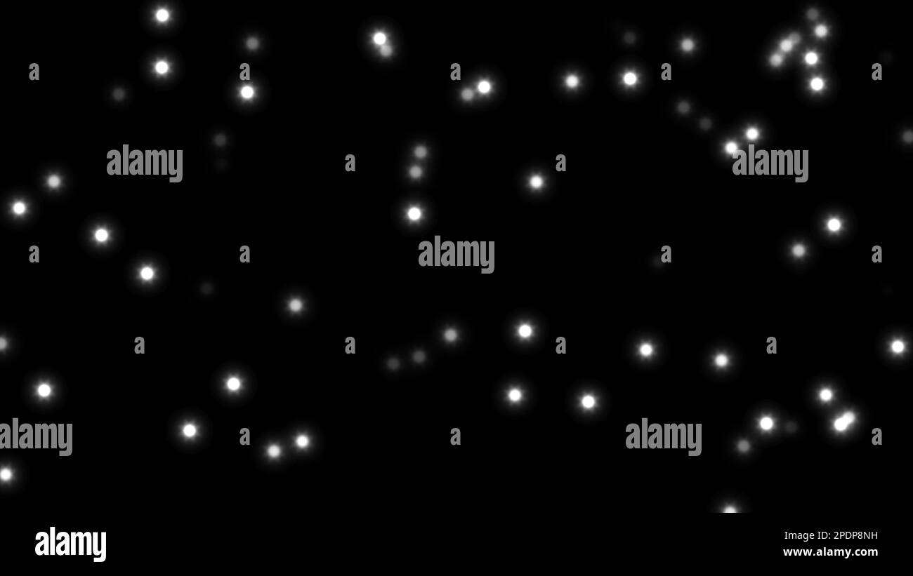 White particle in dark background. 2D layout illustration Stock Photo ...